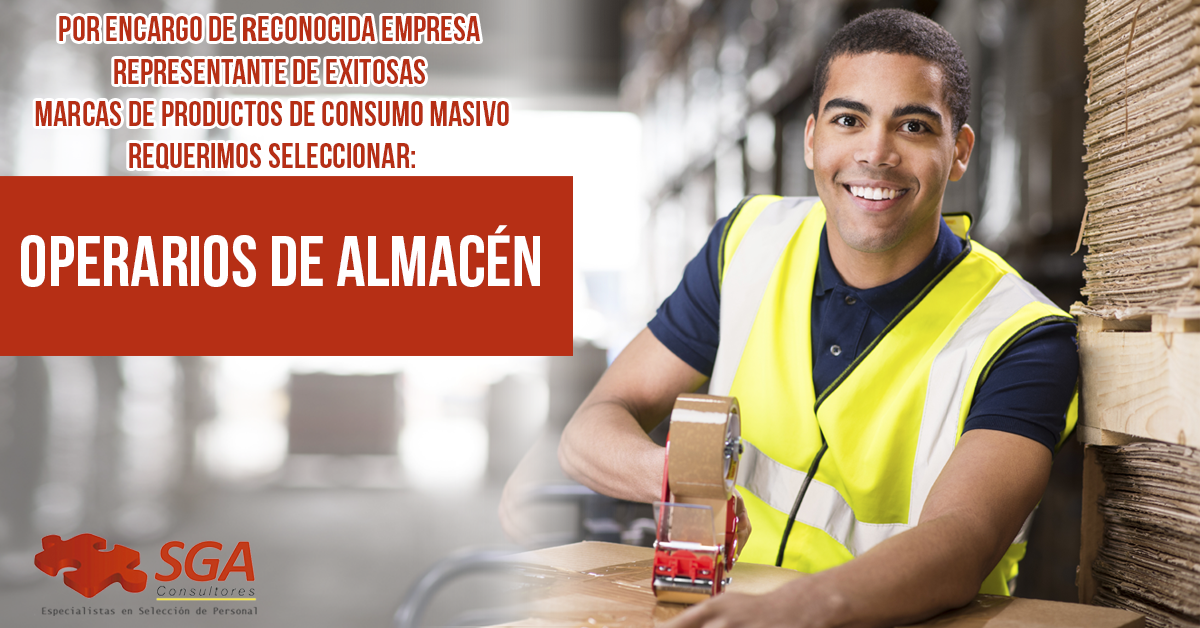 OPERARIO DE ALMACÉN – SGA Consultores